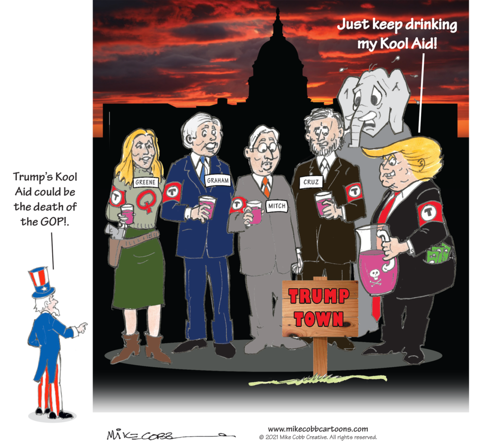 Drink the Kool Aid | Mike Cobb Cartoons